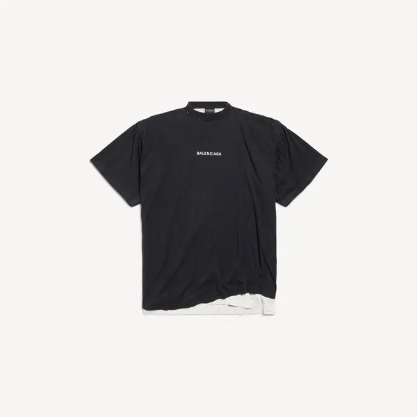 Balenciaga Back Double T-shirt - Black