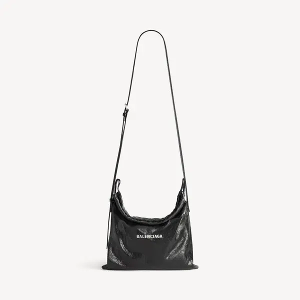 Balenciaga Shopper Dust Bag Crossbody Pouch Medium - Black