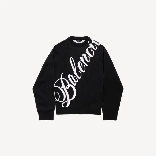 Balenciaga Big B Jacquard Crewneck