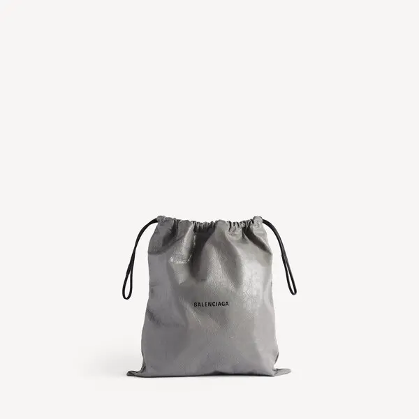 Balenciaga Arena Lambskin Shopper Dust Bag Pouch - Grey