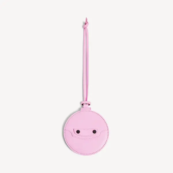 Balenciaga Le City Round Mirror Charm - Pink