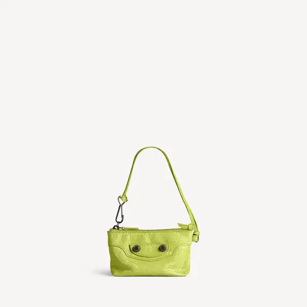 Balenciaga Le City Zipped Pouch Charm - Green