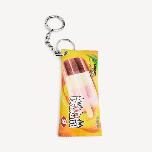Balenciaga Keychain/charm Snack Pouch - Yellow