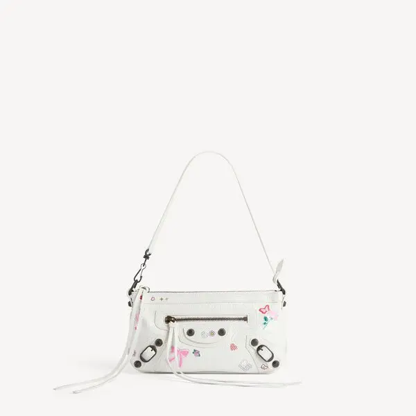 Balenciaga Le City Pouch On Strap - White