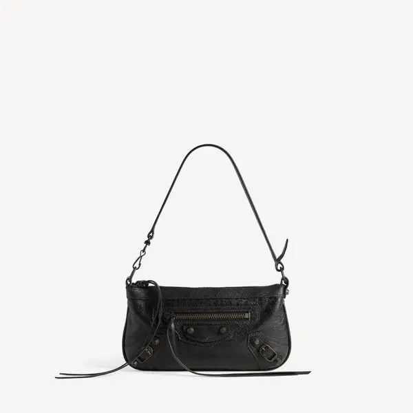 Balenciaga Le City Pouch On Strap - Black