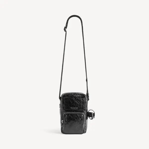 Balenciaga Superbusy Vertical Crossbody Bag - Black