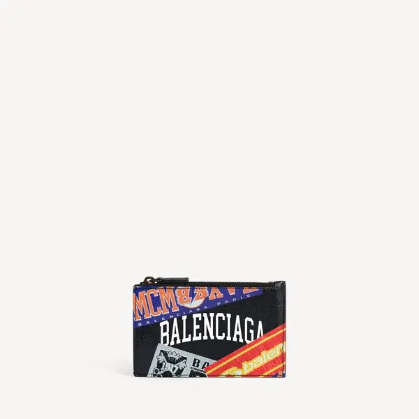 Balenciaga Cash Large Long Coin And Card Holder - Black