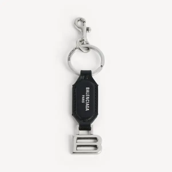 Balenciaga Bolero Tab Keychain - Black