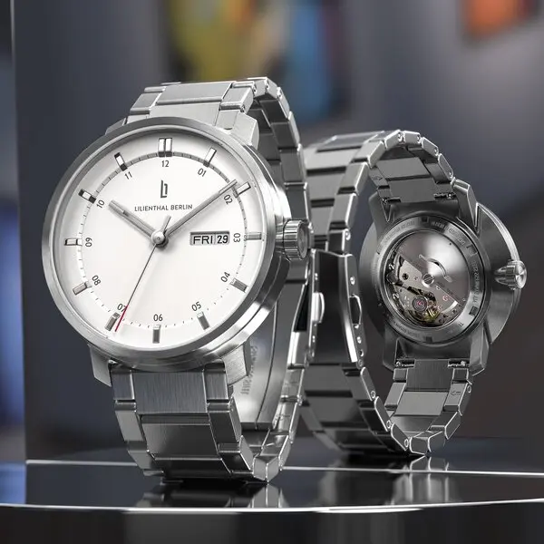 Lilienthal Berlin Automatic Day-date Stainless Steel Watch