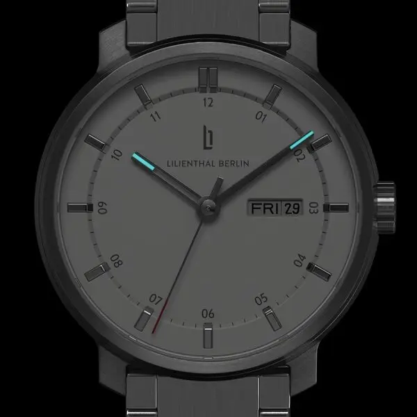 Lilienthal Berlin Automatic Day-date Stainless Steel Watch