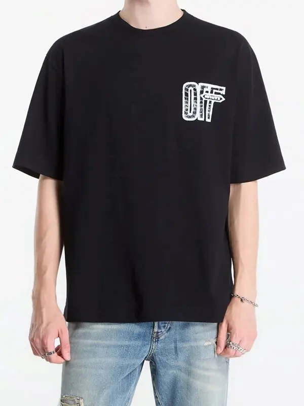 Off-White T-shirt S/s Motion Arrow Skate - Black