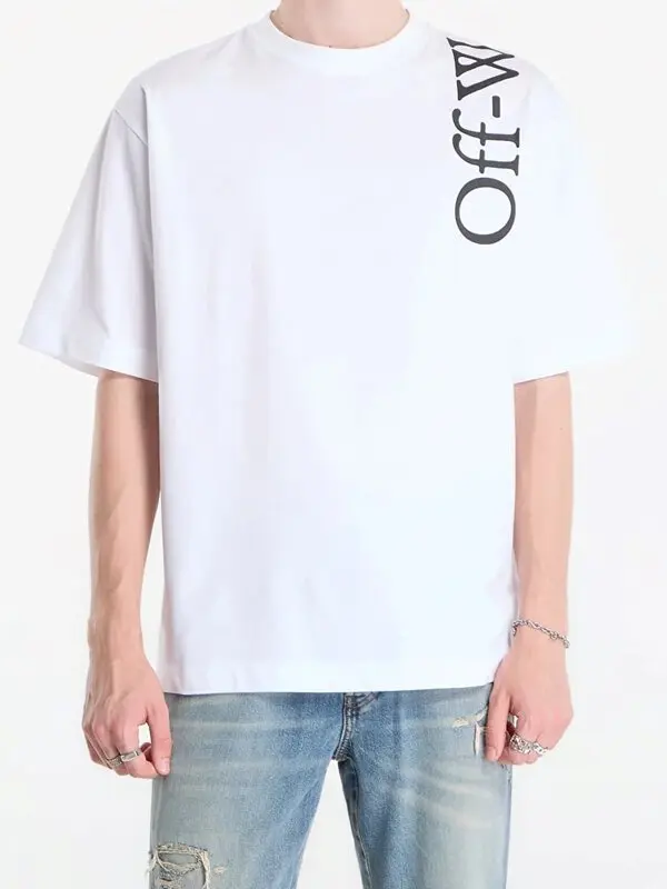 Off-White T-shirt Vertical Bookish Skate - White