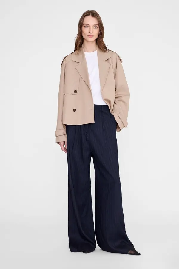 ANINE BING Rickie Cropped Trench