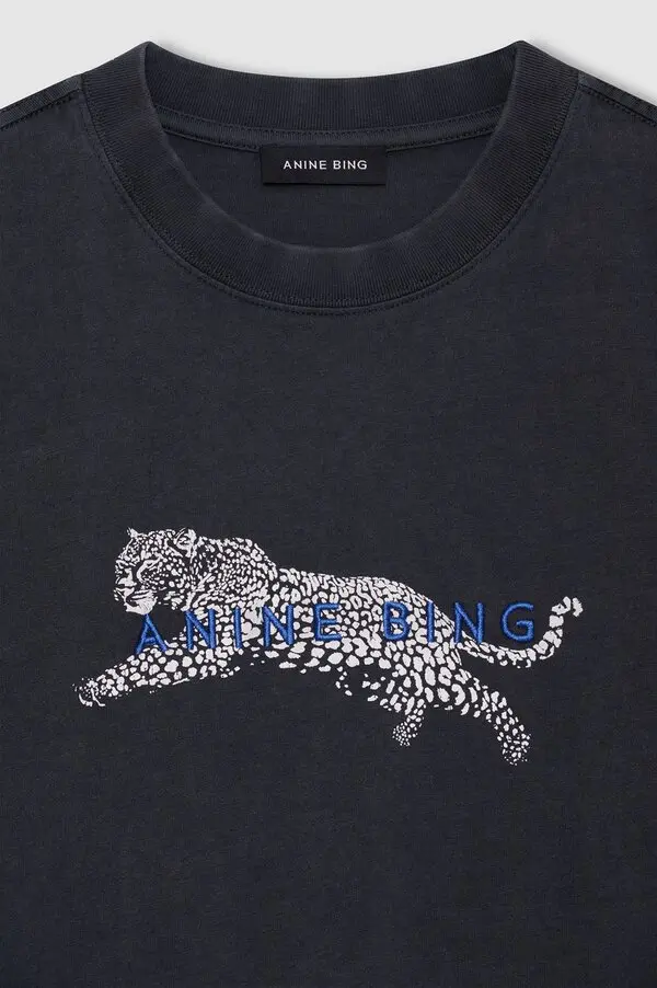 ANINE BING Beth Mini Dress Leopard