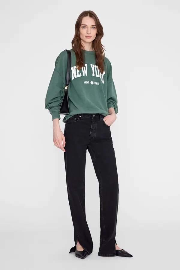 ANINE BING Miles Sweatshirt New York University - Cilantro