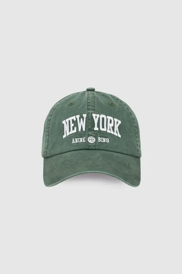 ANINE BING Jeremy Baseball Cap New York University - Cilantro