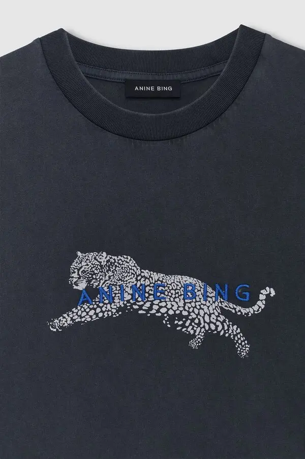 ANINE BING Cade Tee Leopard