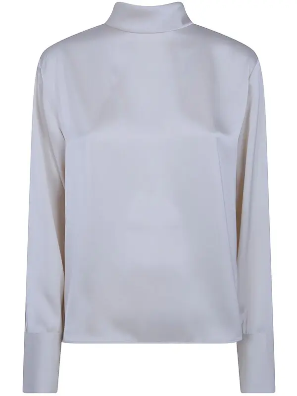 DRHOPE Shirt Main Feature "ribbon Silky Shirt