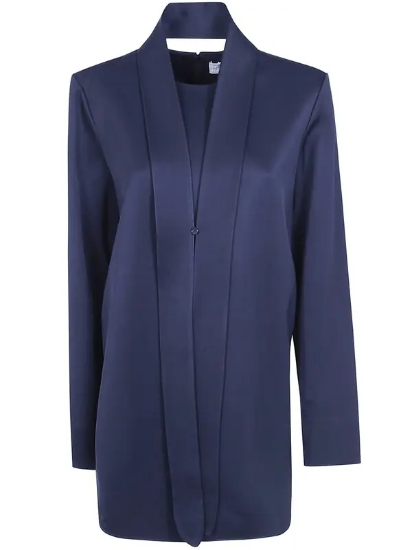 TOTEME Satin Tunic Dress With Belt