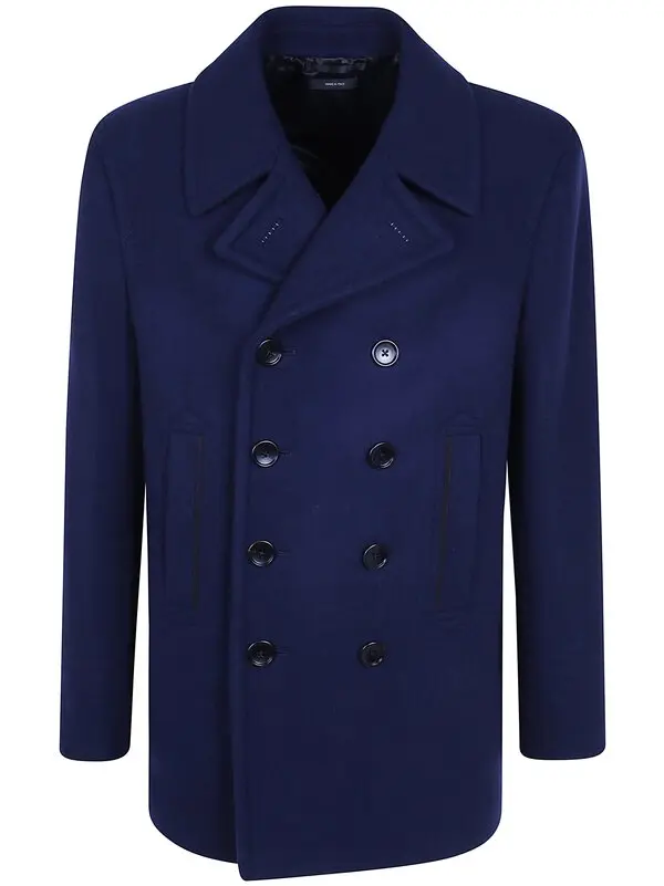 TOM FORD Coat Soft Felt Peacoat