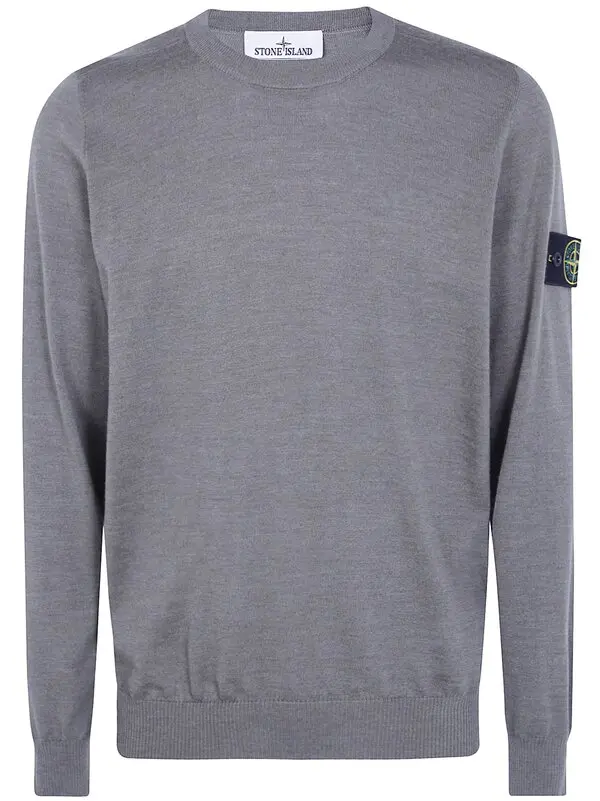 Stone Island Round Neck Sweater - Green