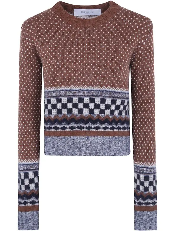 GOLDEN GOOSE Sweater Geometric Jacquard "journey