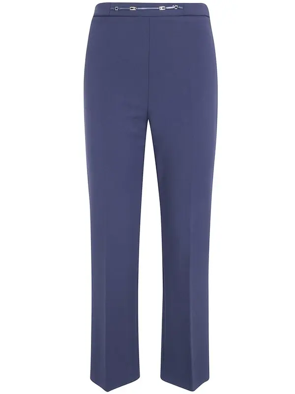 Elisabetta Franchi Pants Cropped Trousers - Black