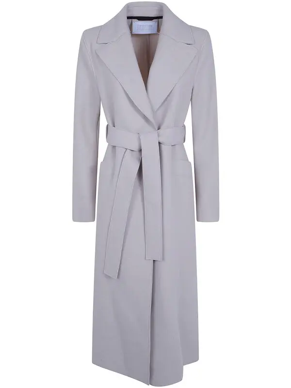 Harris Wharf London Coat Long Maxi "aa1192mlk 120 Almond - Beige
