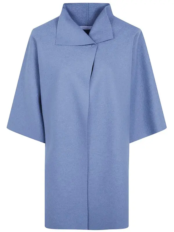 Harris Wharf London Coat Wool "kimono Tle