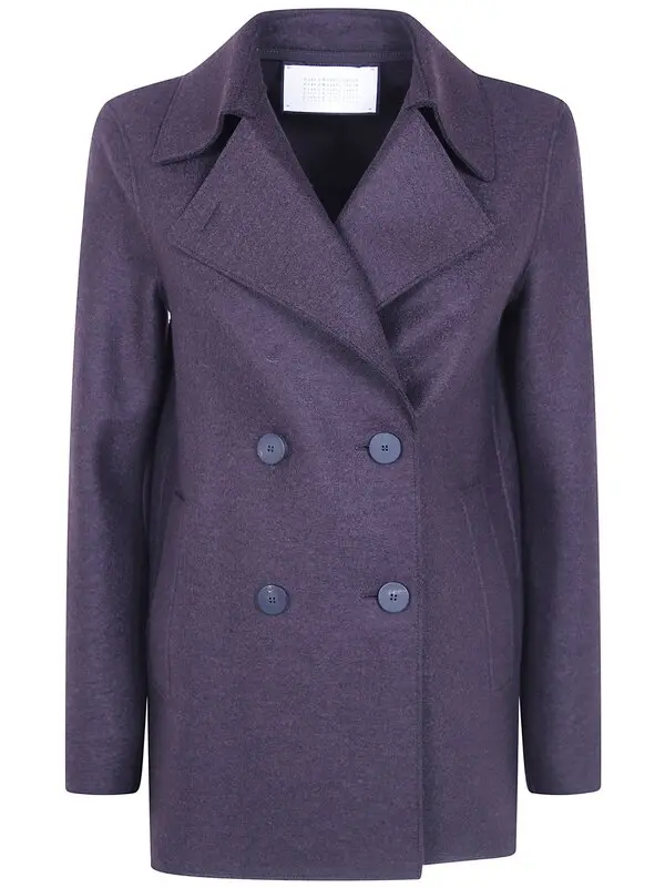 Harris Wharf London Coat Wool "peacoat