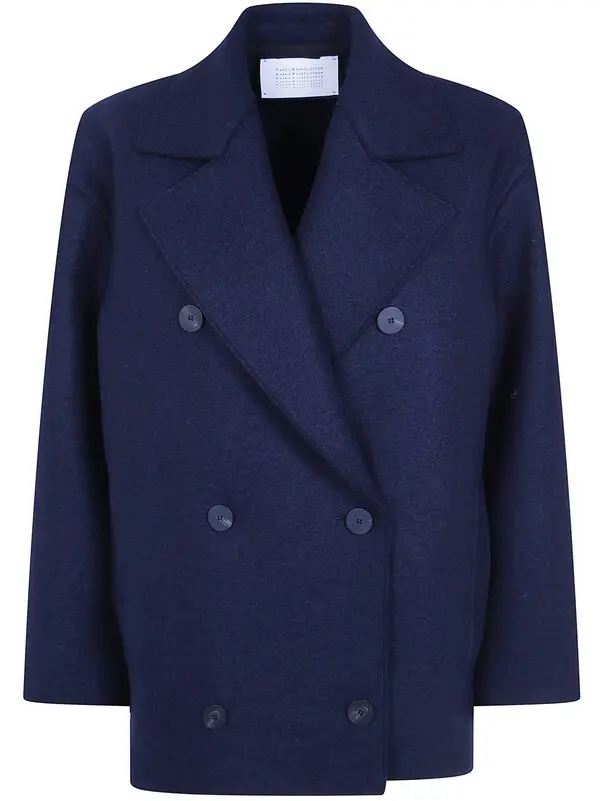 Harris Wharf London Coat Oversized Peacoat