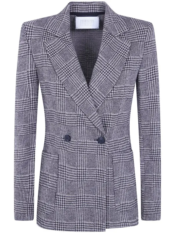 Harris Wharf London Jacket Double Breasted "patterned Moleskin