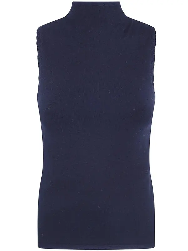 TWINSET Sleeveless High Neck Top