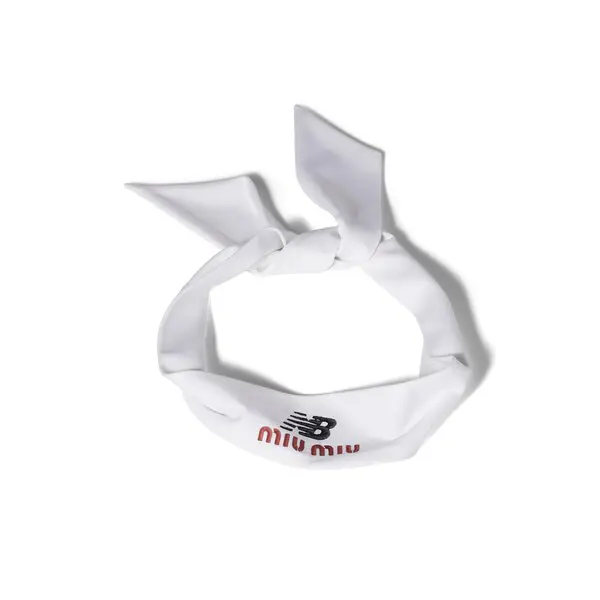 Miu Miu Stretch Jersey Hair Band - White