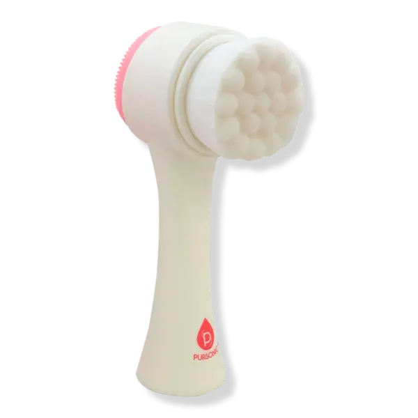 PURSONIC Dual Sided Facial Cleansing Brush - Pink