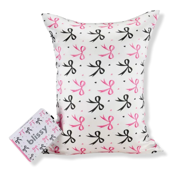 BLISSY King Pillowcase With Print - Dancing Bows