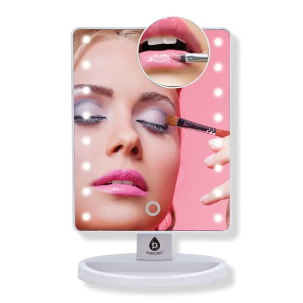 PURSONIC Led Lighted Vanity Makeup Mirror - White