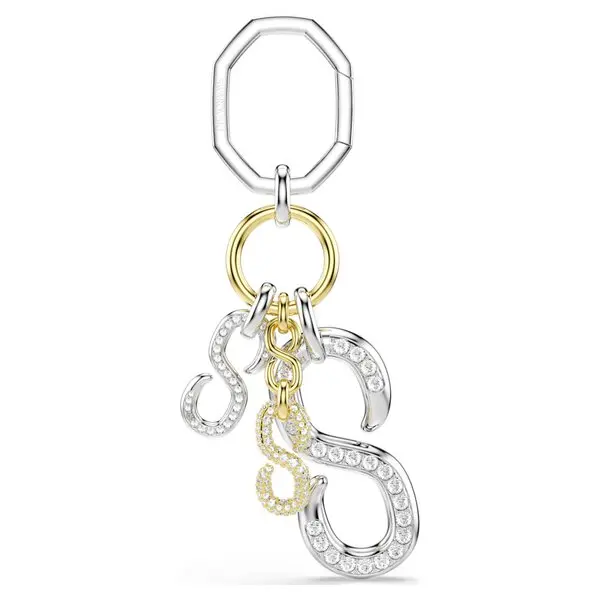 SWAROVSKI Dextera Bag Charm With Pavé Accents - White