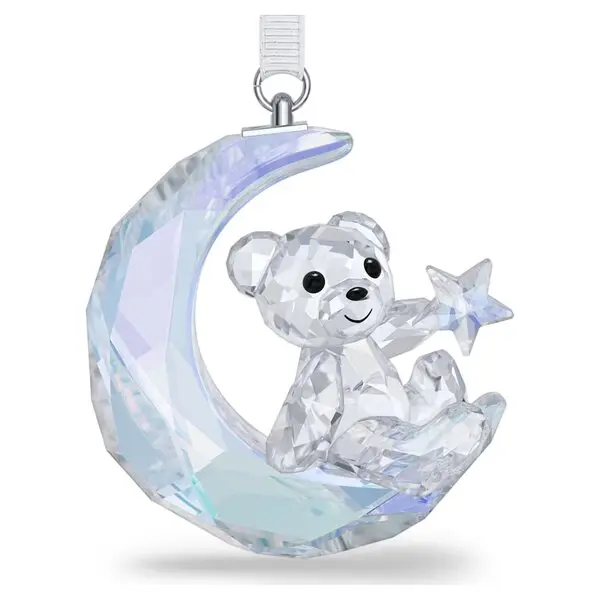 SWAROVSKI Kris Bear Moon Ornament - Blue