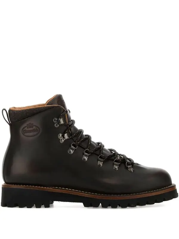 Church's Poulton Laced Ankle Boots In Brushed Leather Smoke - Brown