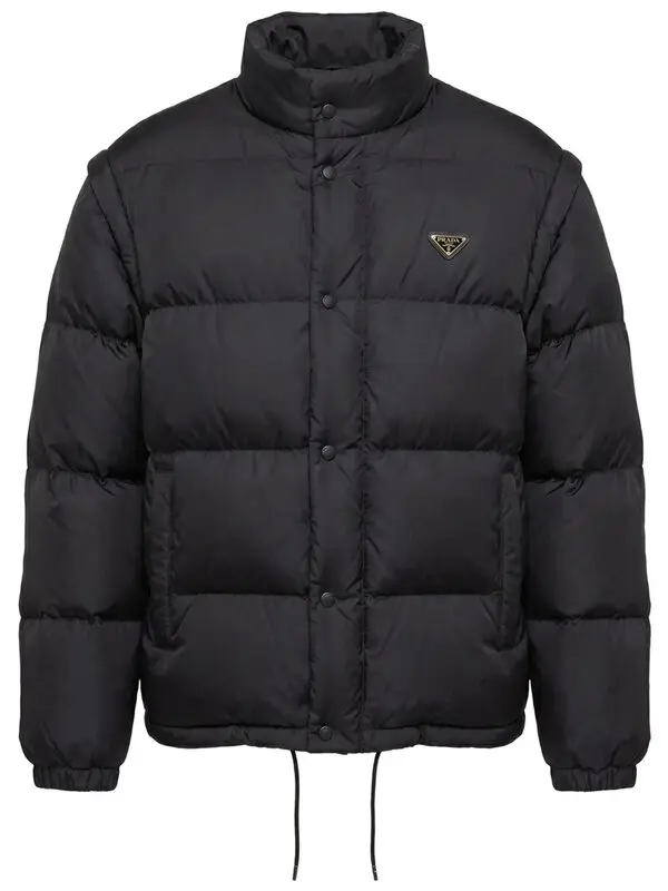 Prada Down Jacket With Logo