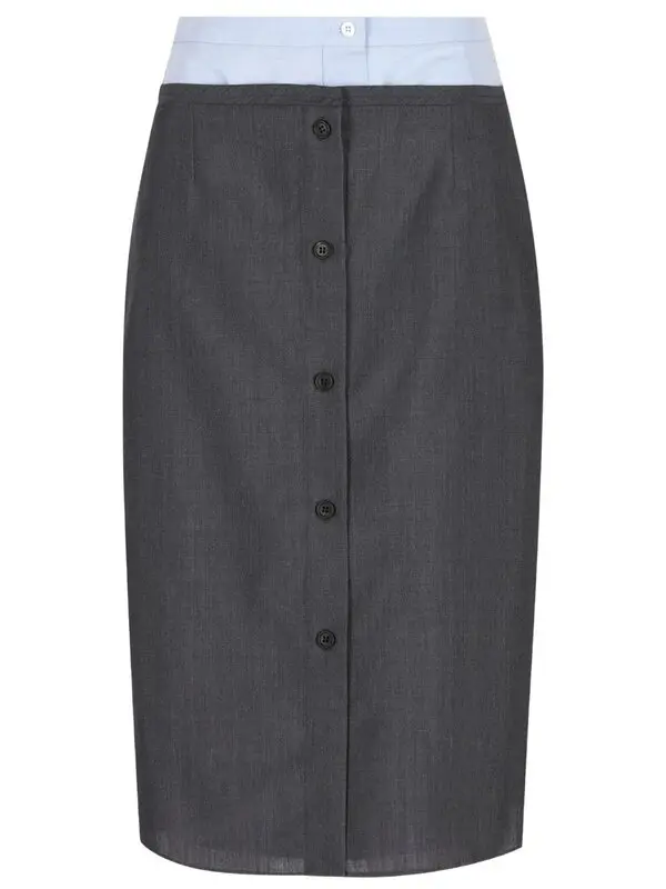 Prada Midi Skirt With Buttons
