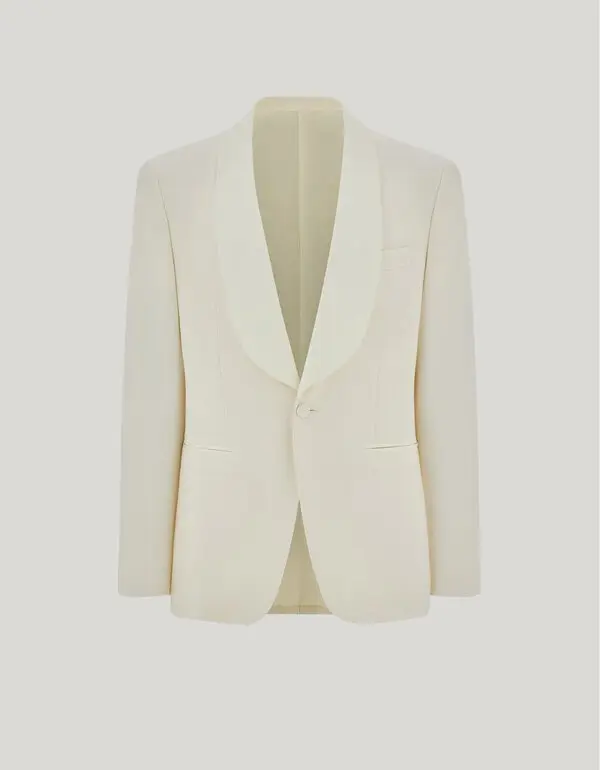 Canali Wool Modern-fit Tuxedo Jacket - White