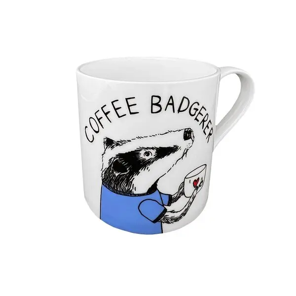 JIMBOBART Coffee Badgerer Mug