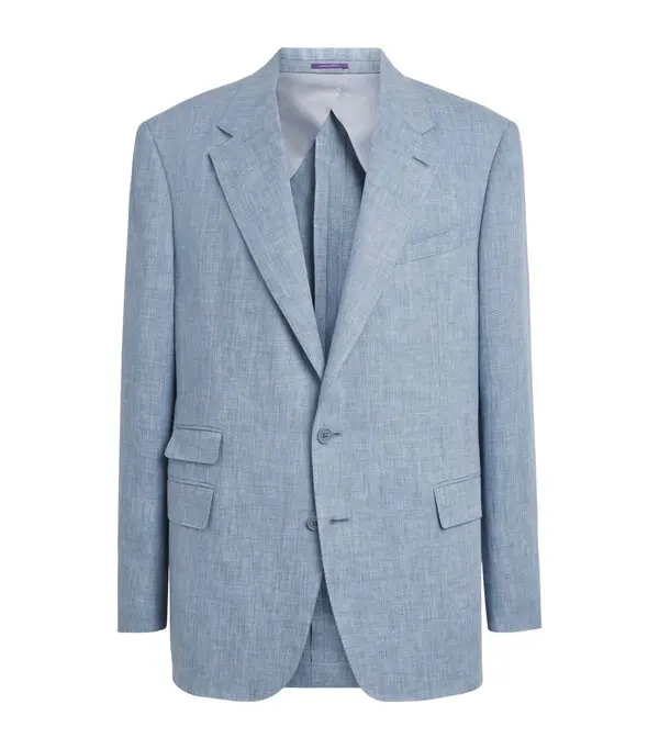 Ralph Lauren Purple Label Délavé Linen-blend Blazer