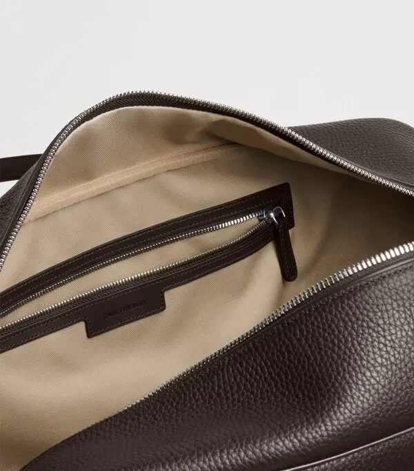 CARL FRIEDRIK Leather Granville Duffle Bag - Brown