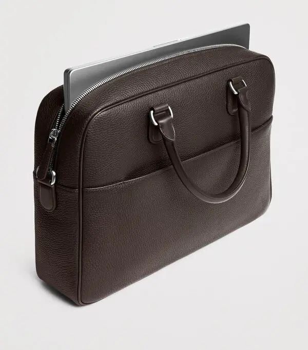 CARL FRIEDRIK Leather Dunloe Briefcase