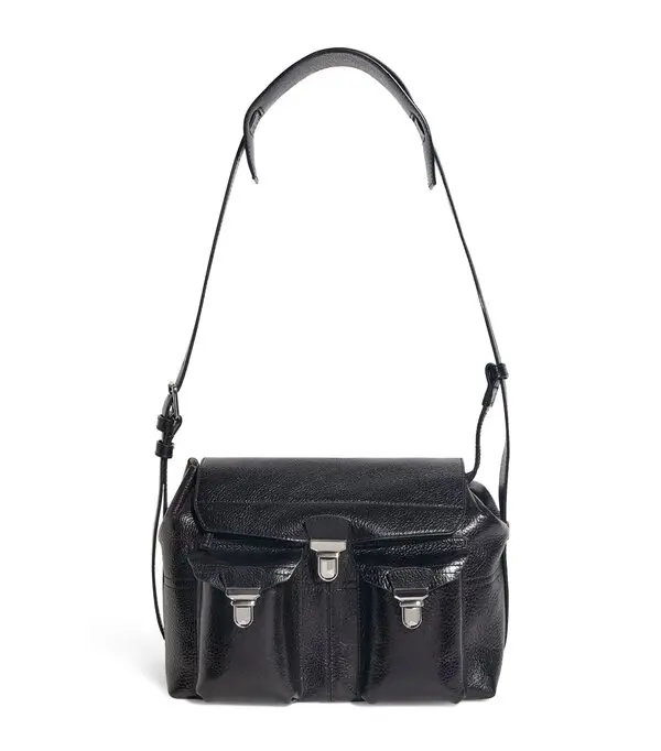 LEMAIRE Medium Leather Gear Shoulder Bag