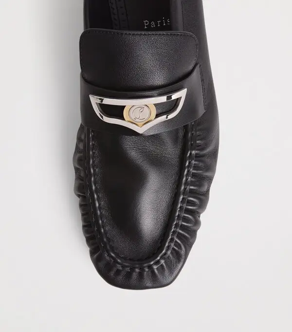 CHRISTIAN LOUBOUTIN Leather Mocallista Loafers
