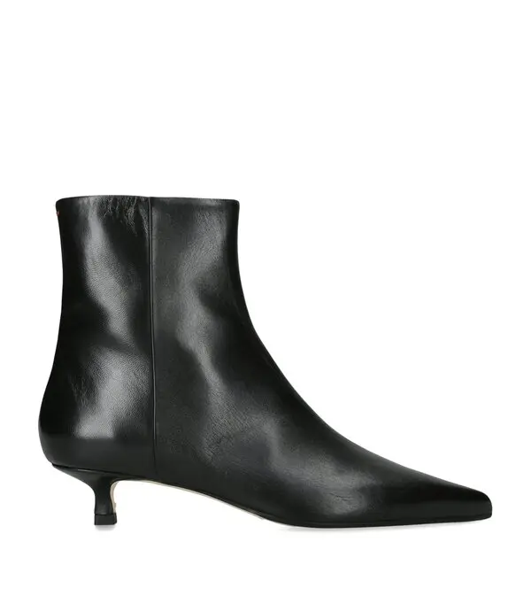 AeydĒ Leather Sofie Heeled Boots 35 - Black